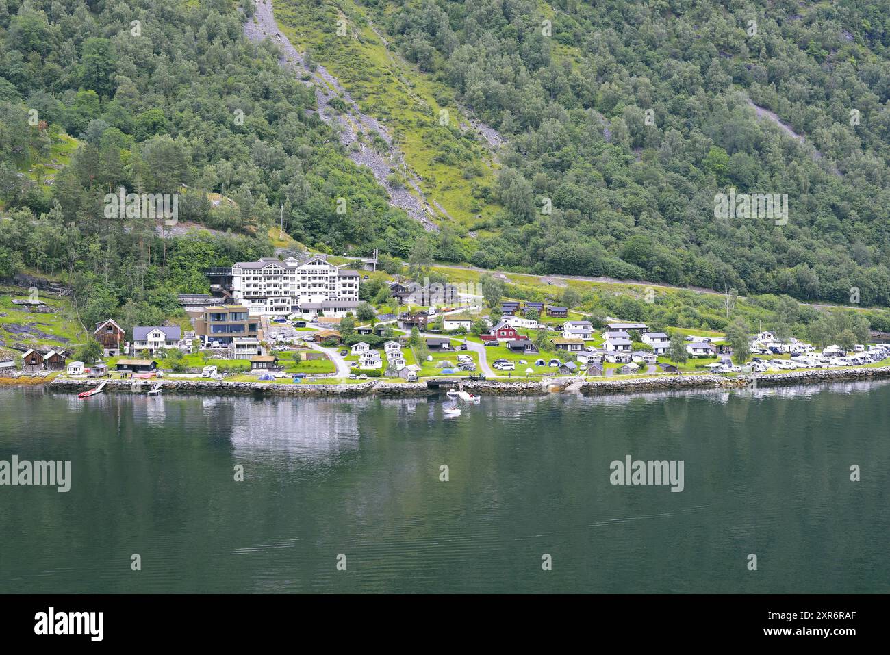 Panoramic views of the Geirenger Fjord in the municipality of Stranda ...