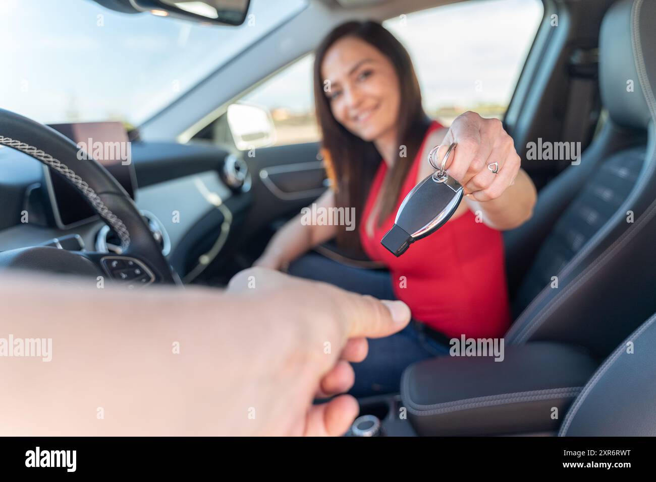 Happy customer car hi-res stock photography and images - Alamy