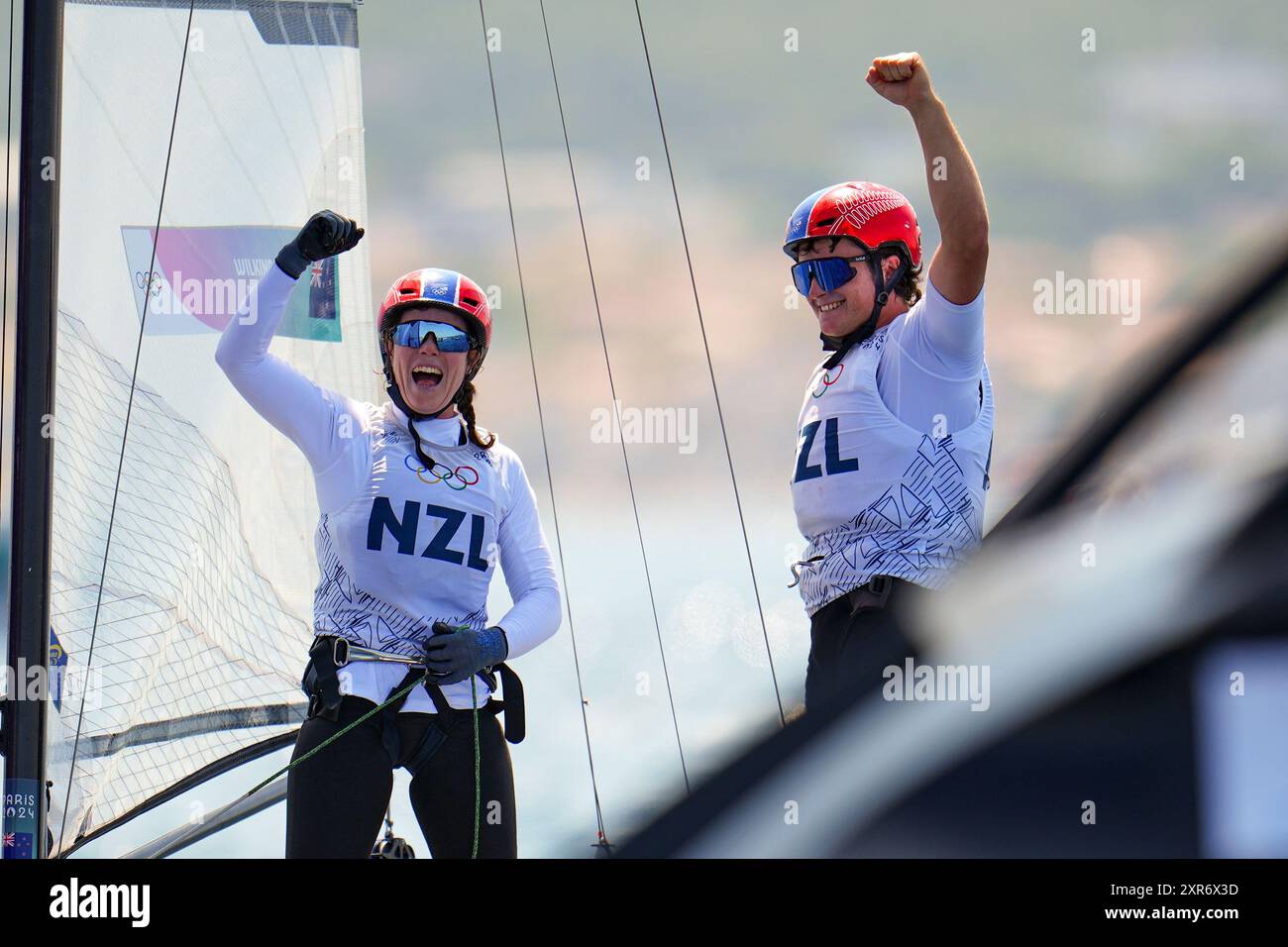 Marseille, France. 08th Aug, 2024. Micah WILKINSON and Erica DAWSON ...
