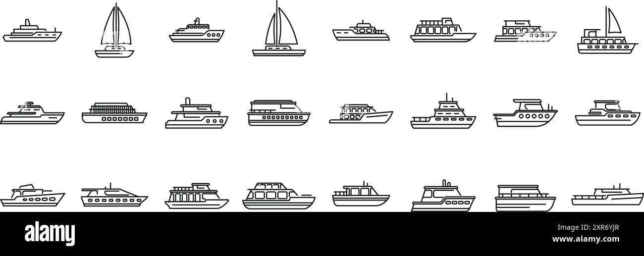 Catamaran fishing boats Stock Vector Images - Alamy