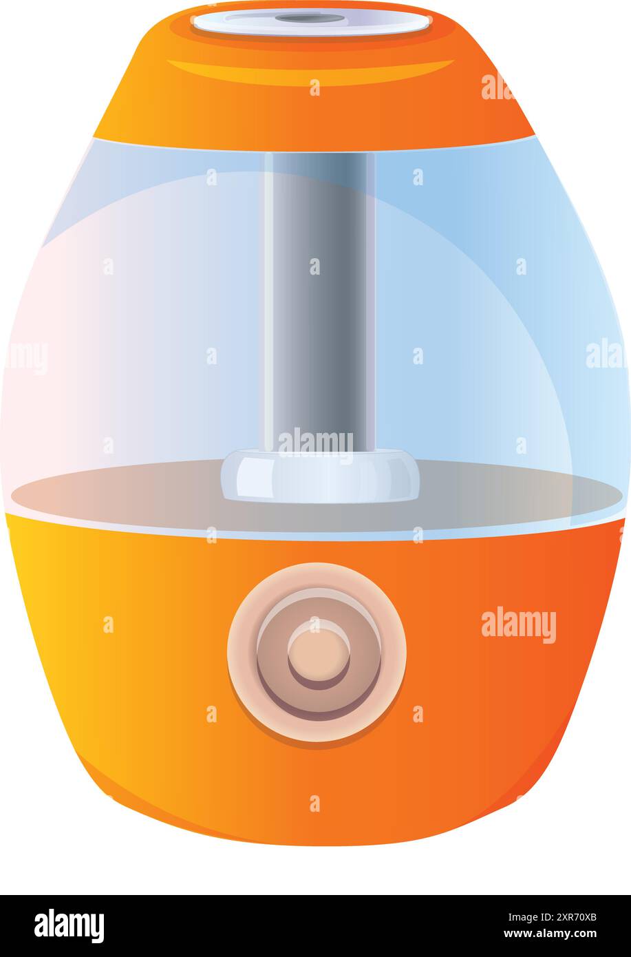 Modern orange humidifier making the air clean and healthy Stock Vector ...