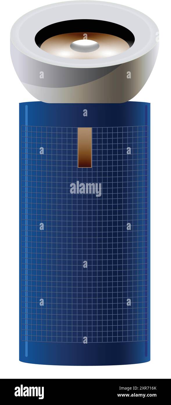 Blue flashlight shining a bright light beam hi-res stock photography ...