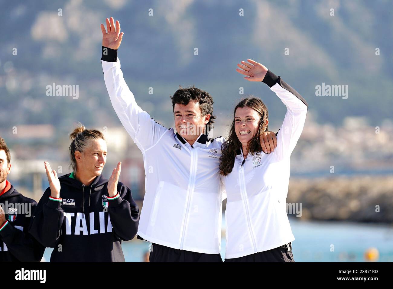 Micah WILKINSON and Erica DAWSON (New Zealand) Bronze medal, Sailing ...