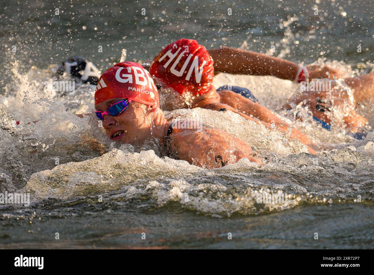 Britain's Hector Pardoe competes during the marathon swimming men's ...