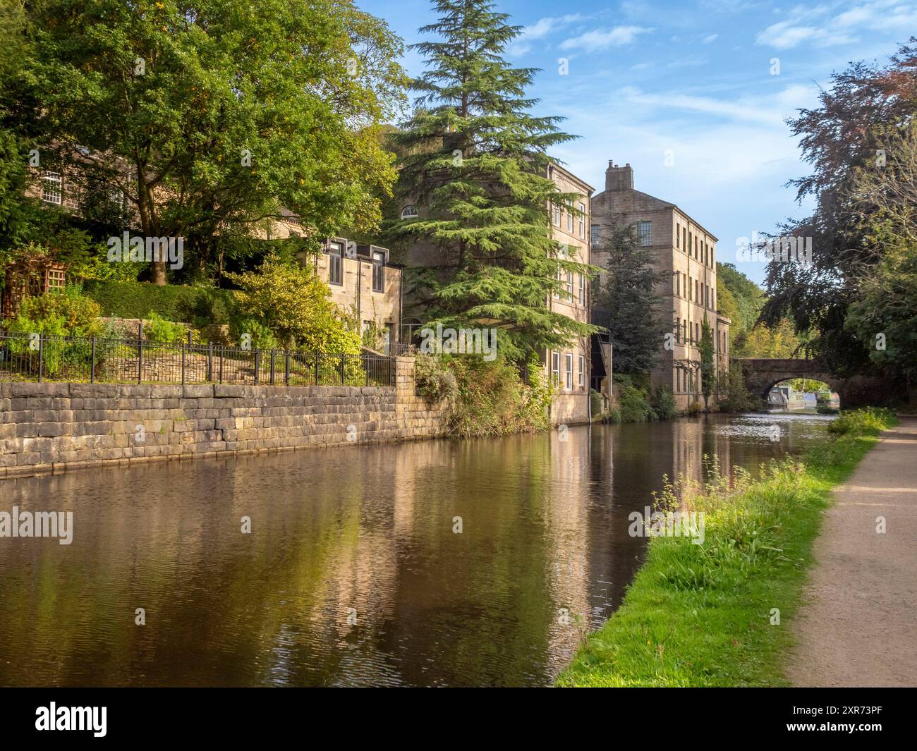 River Calder with Station Road Bridge in the distance seen from the ...