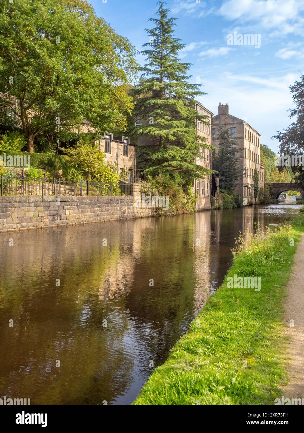 River Calder with Station Road Bridge in the distance seen from the ...