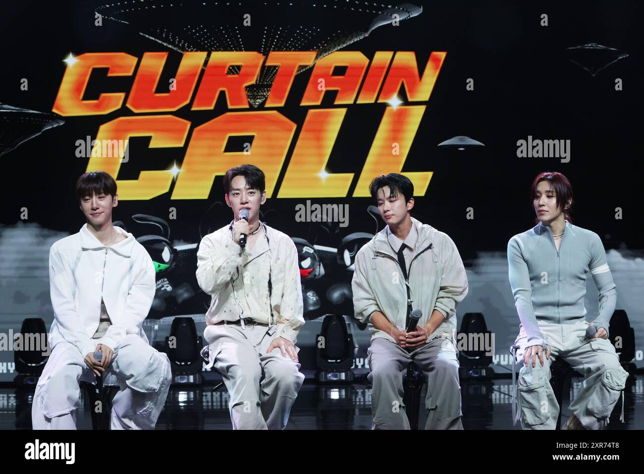 09th Aug, 2024. S. Korean boy group B.A.P Bang Yong-gook, Jung Dae-hyun ...