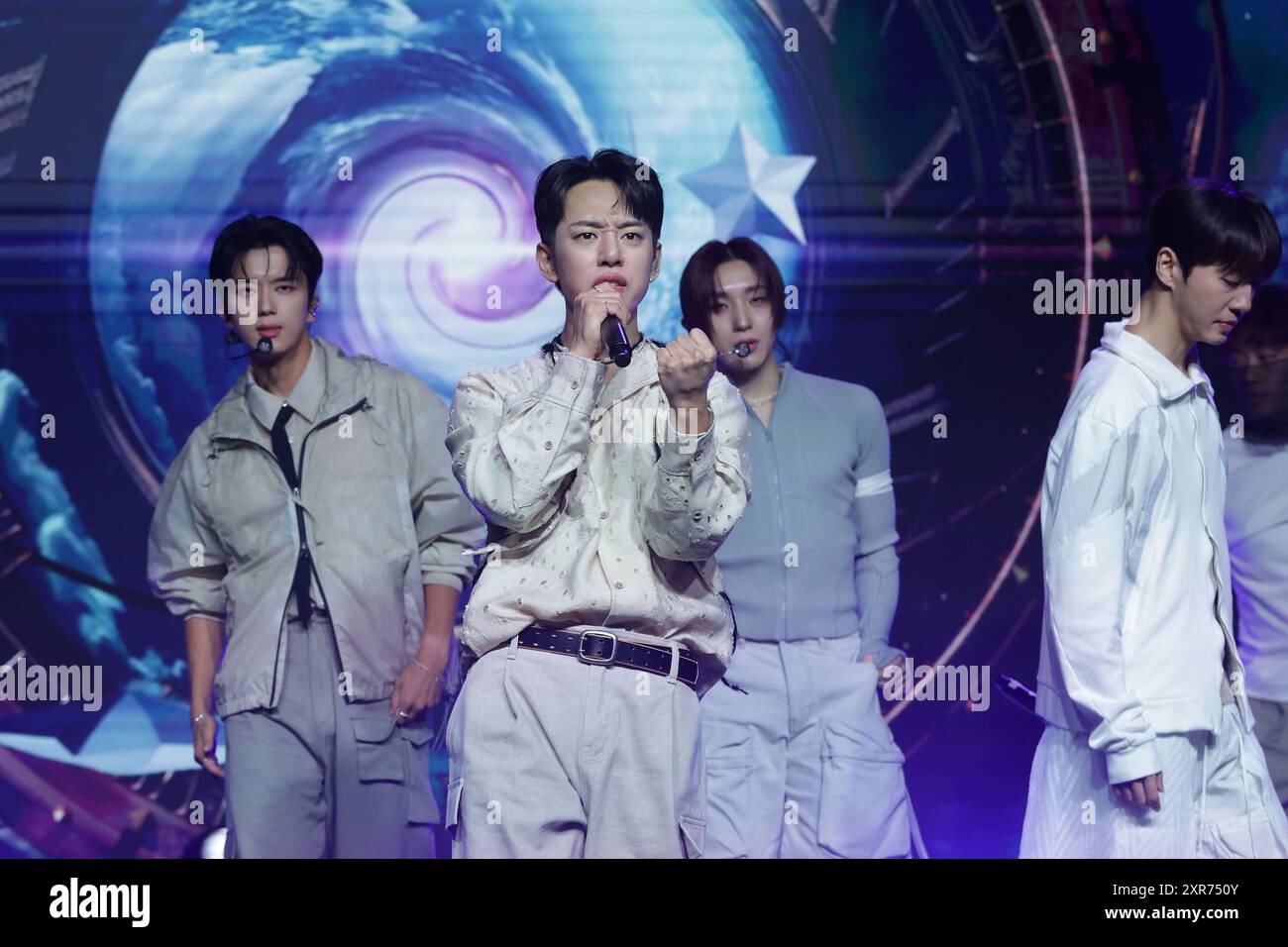 09th Aug, 2024. S. Korean boy group B.A.P Bang Yong-gook, Jung Dae-hyun ...