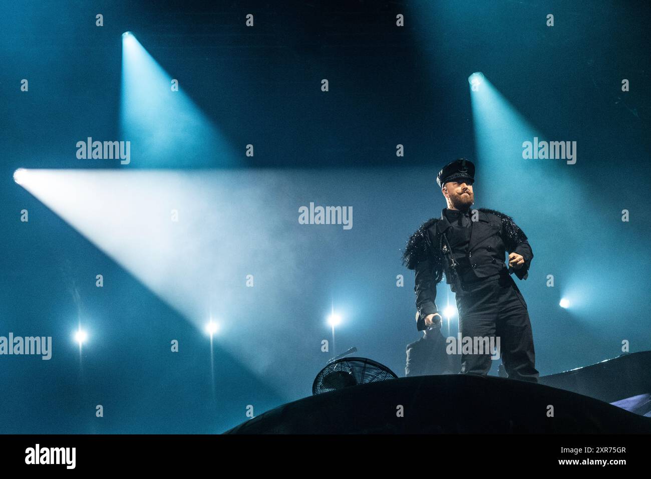 Skanderborg, Denmark. 08th Aug, 2024. English singer Sam Smith performs ...