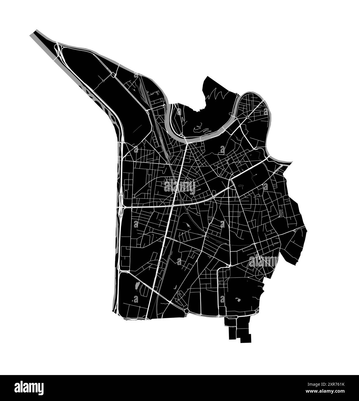 Map of grenoble Stock Vector Images - Alamy