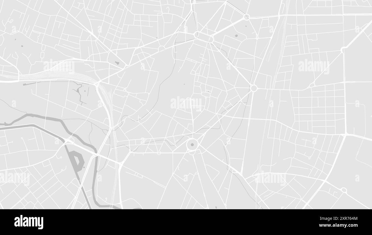 Background Dijon map, France, white and light grey city poster with ...