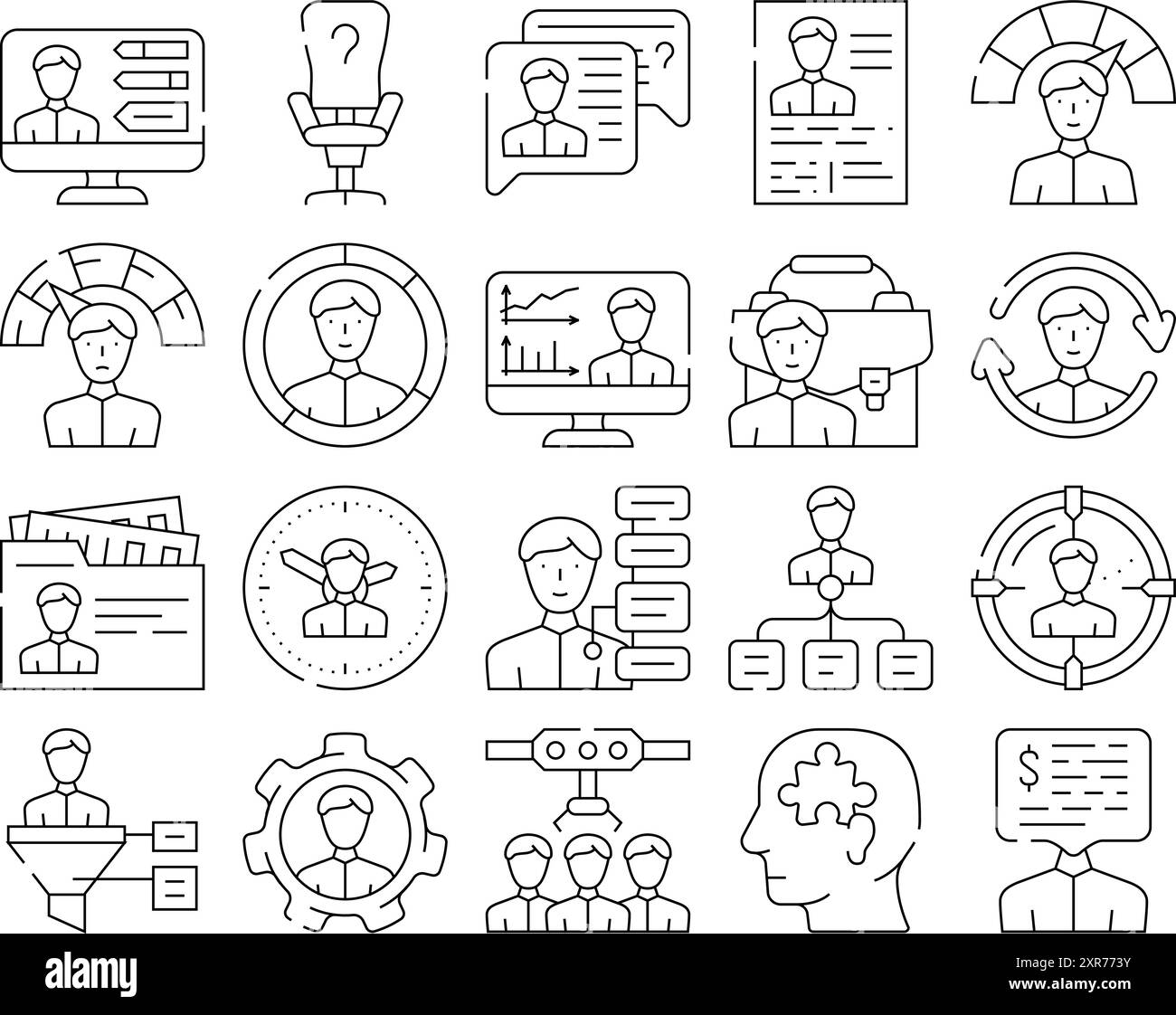 Human resources hr department line hi-res stock photography and images ...