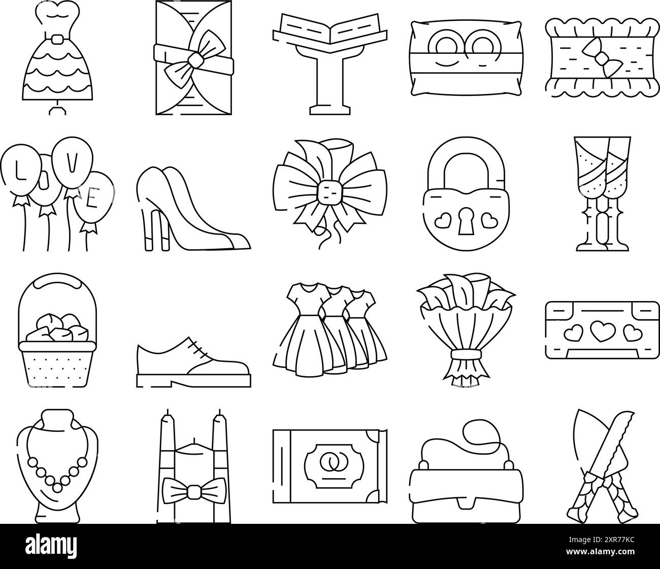 Dress garment bridal shop Stock Vector Images - Alamy