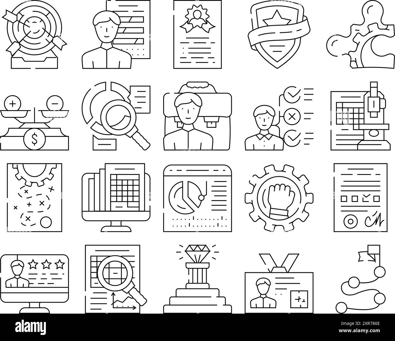 Expertise Business Processing Icons Set Vector Stock Vector Image & Art - Alamy