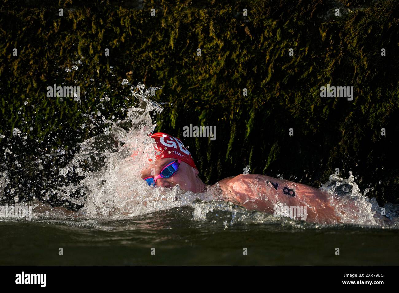 Britain's Hector Pardoe competes during the marathon swimming men's ...