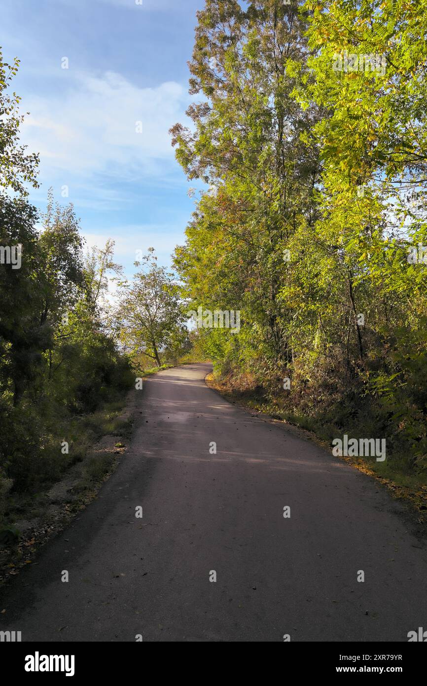 beautiful country lane to Vujan Monastery, central Serbia Stock Photo ...