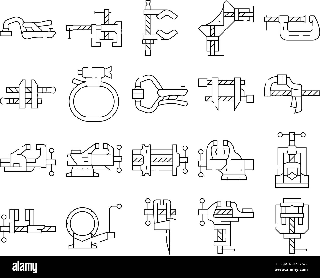 Vise clamp Black and White Stock Photos & Images - Alamy