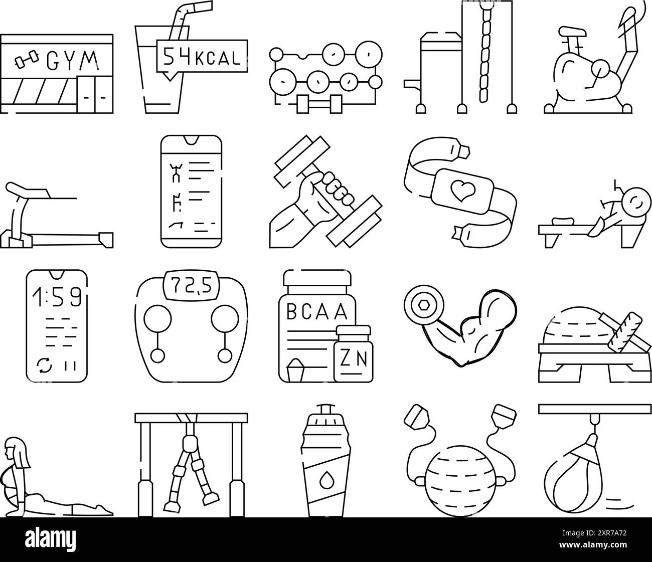 Fitness loops Black and White Stock Photos & Images - Alamy