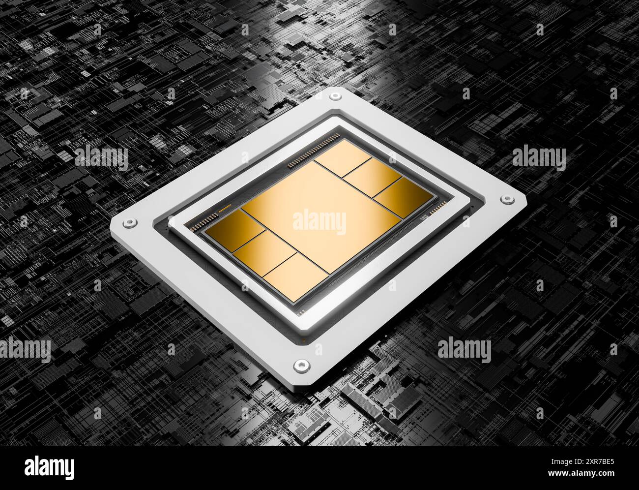 Cpu chip intricate circuit board hi-res stock photography and images ...