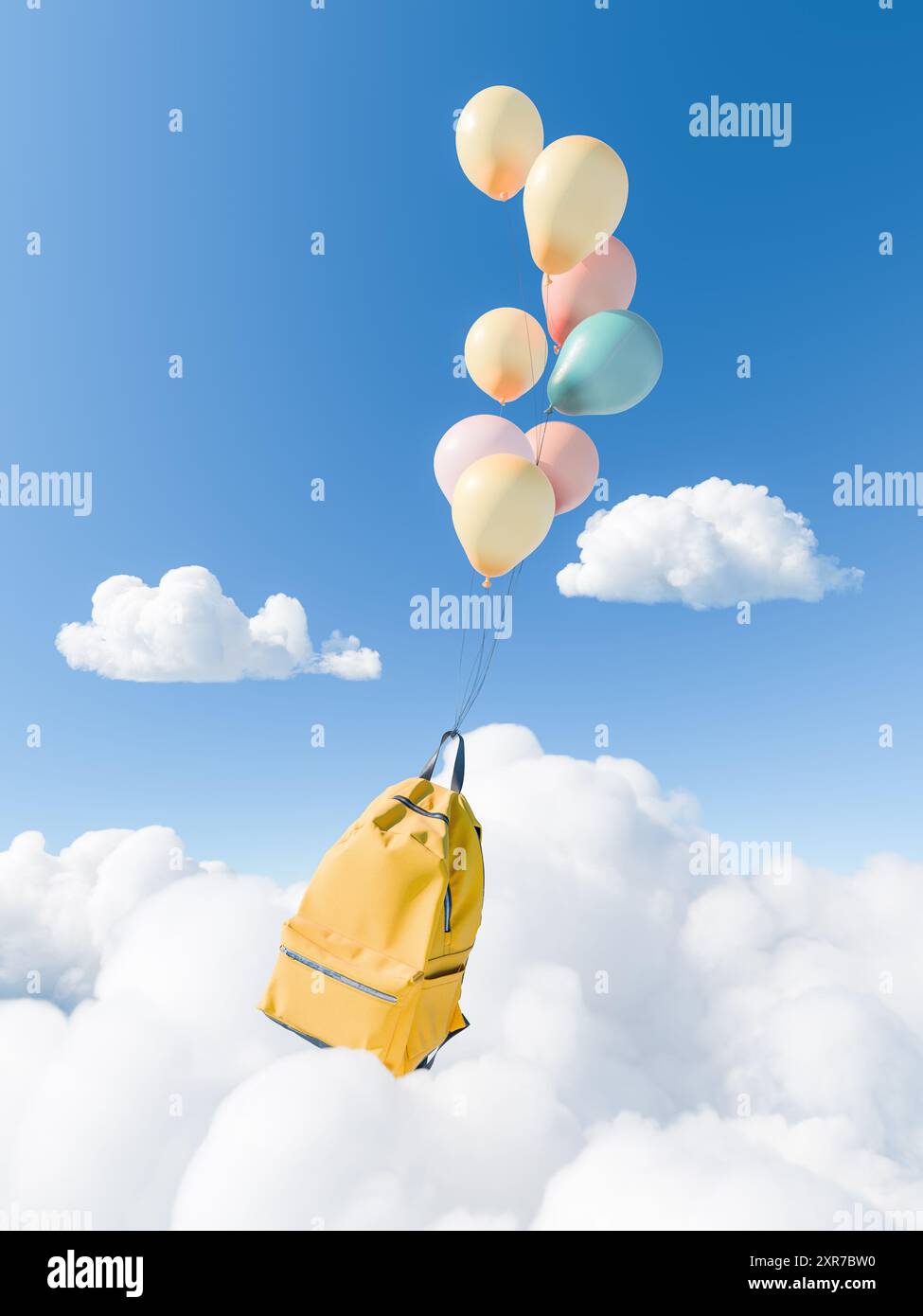 School student yellow balloons hi-res stock photography and images - Alamy