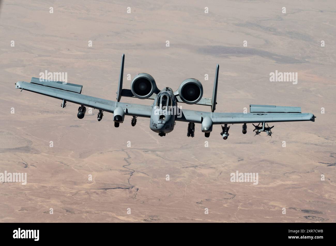 A U.S. Air Force A-10 Thunderbolt II from Selfridge Air National Guard ...