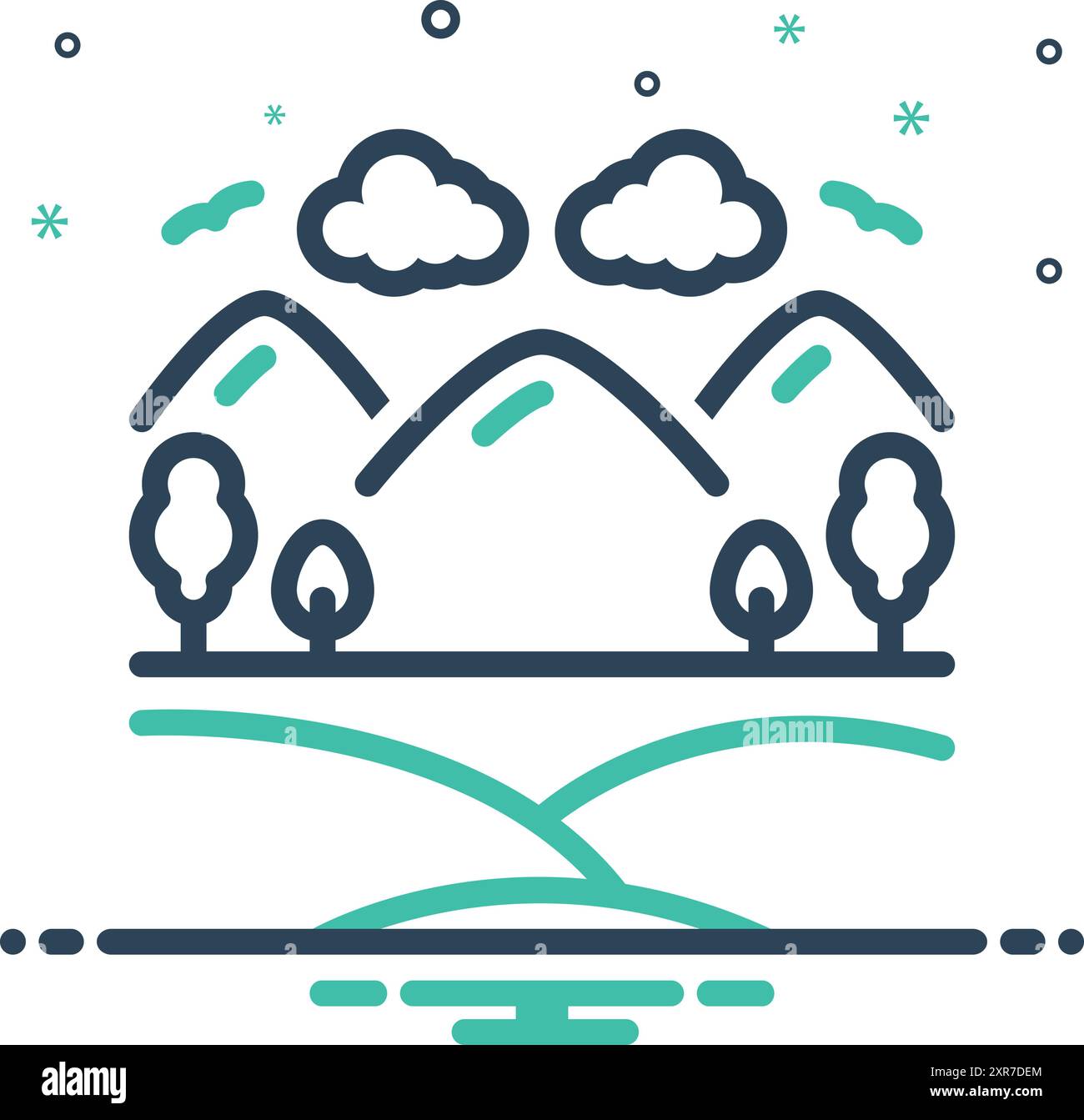Icon for landscape, valley Stock Vector Image & Art - Alamy