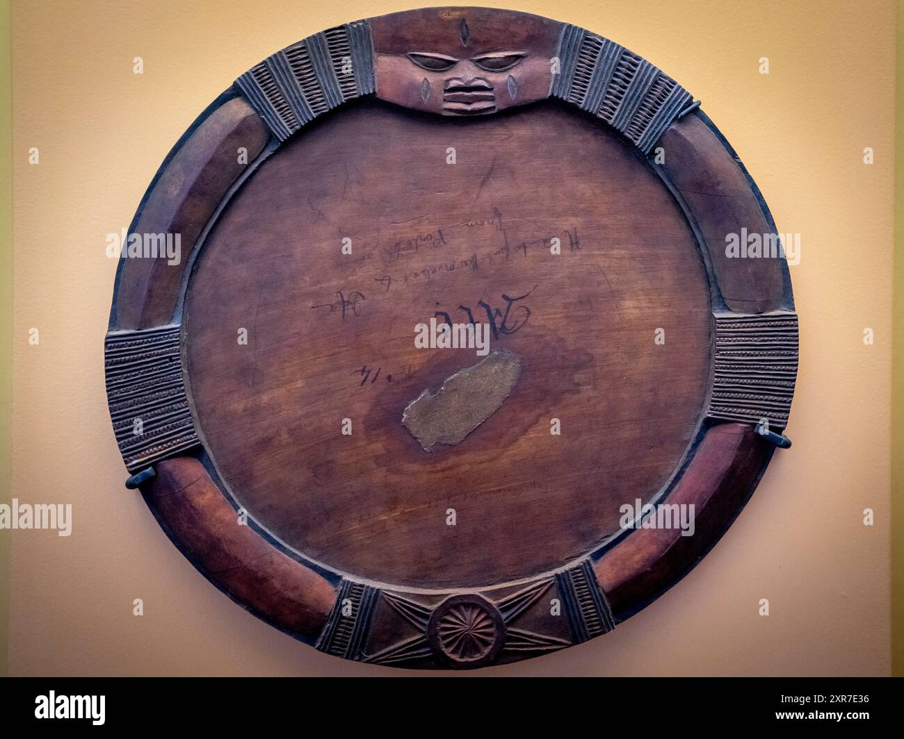 opon ifa, divination tray, Yoruba culture, Nigeria, 19th century, wood ...