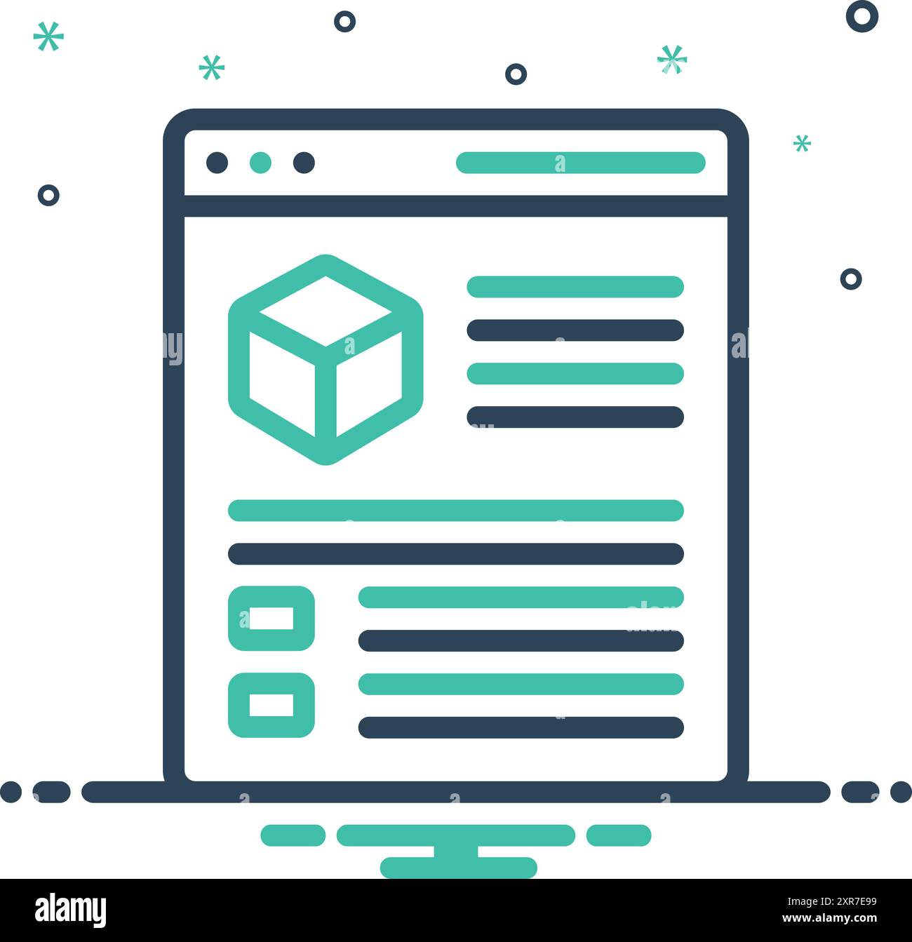 Product page Stock Vector Images - Alamy