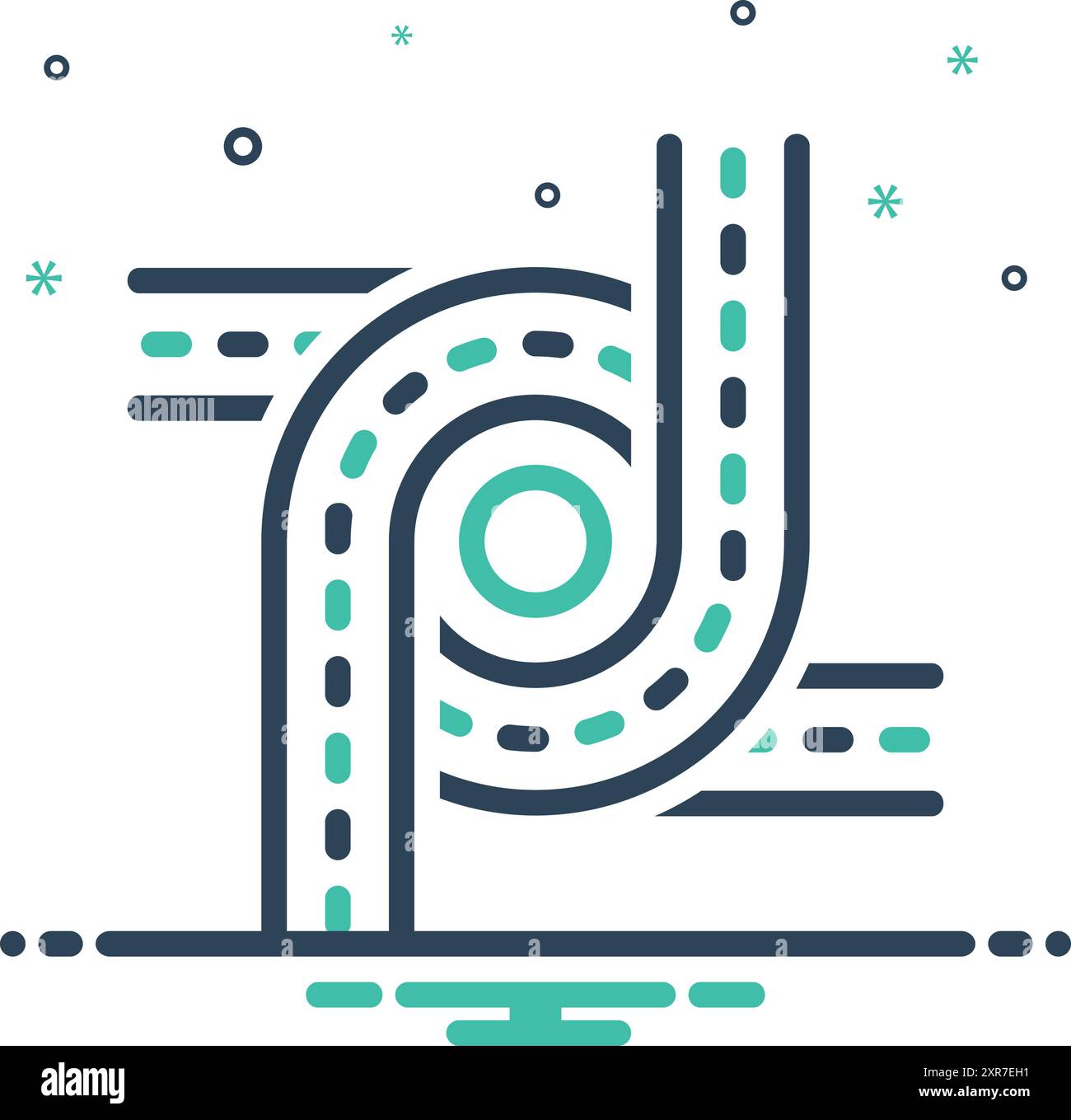 Icon for intersection, multiple roads Stock Vector Image & Art - Alamy