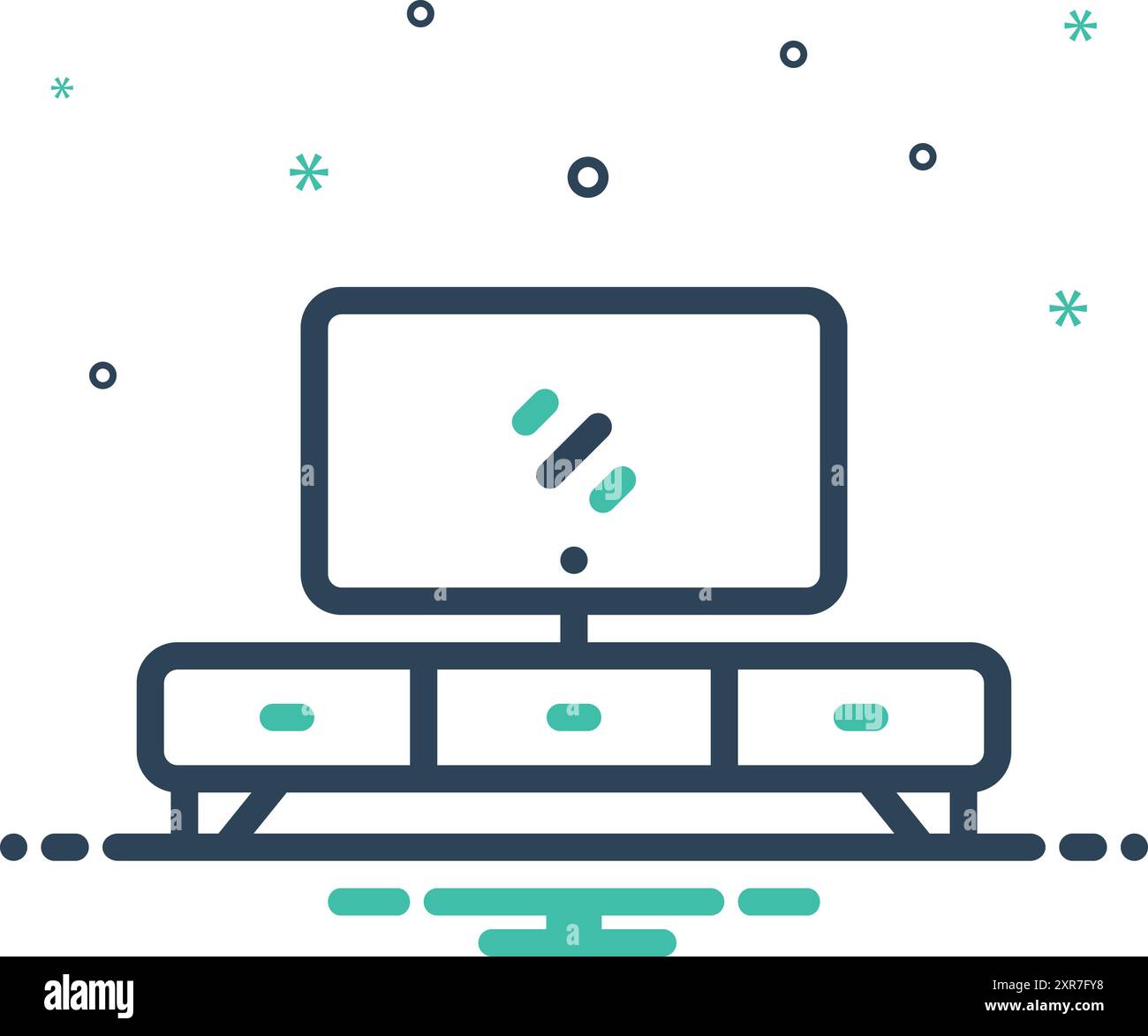 Icon for television, cabinet Stock Vector Image & Art - Alamy
