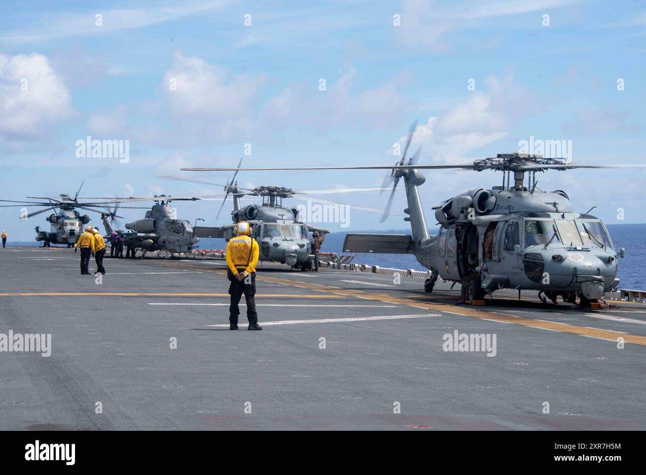 240807-N-QR506-3100 PHILIPPINE SEA (August 7, 2024) An MH-60S Seahawk ...