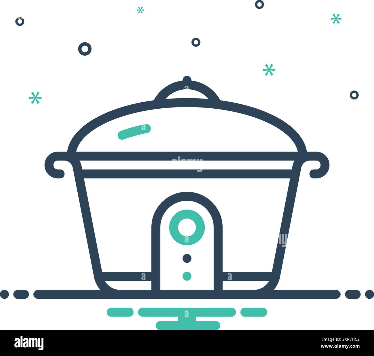 Rice cooker vector icon hi-res stock photography and images - Alamy