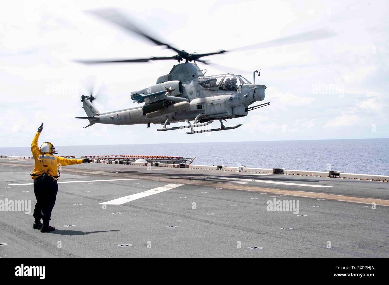 240807-N-QR506-3223 PHILIPPINE SEA (August 7, 2024) An AH-1Z Viper ...