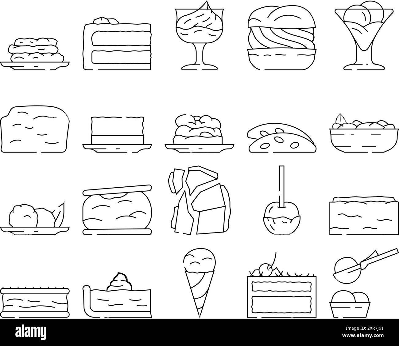 Sweet homemade yogurt black Stock Vector Images - Alamy