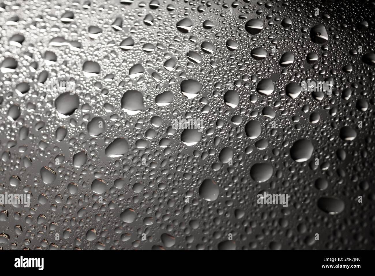 Water drops on white background texture. backdrop glass covered with ...