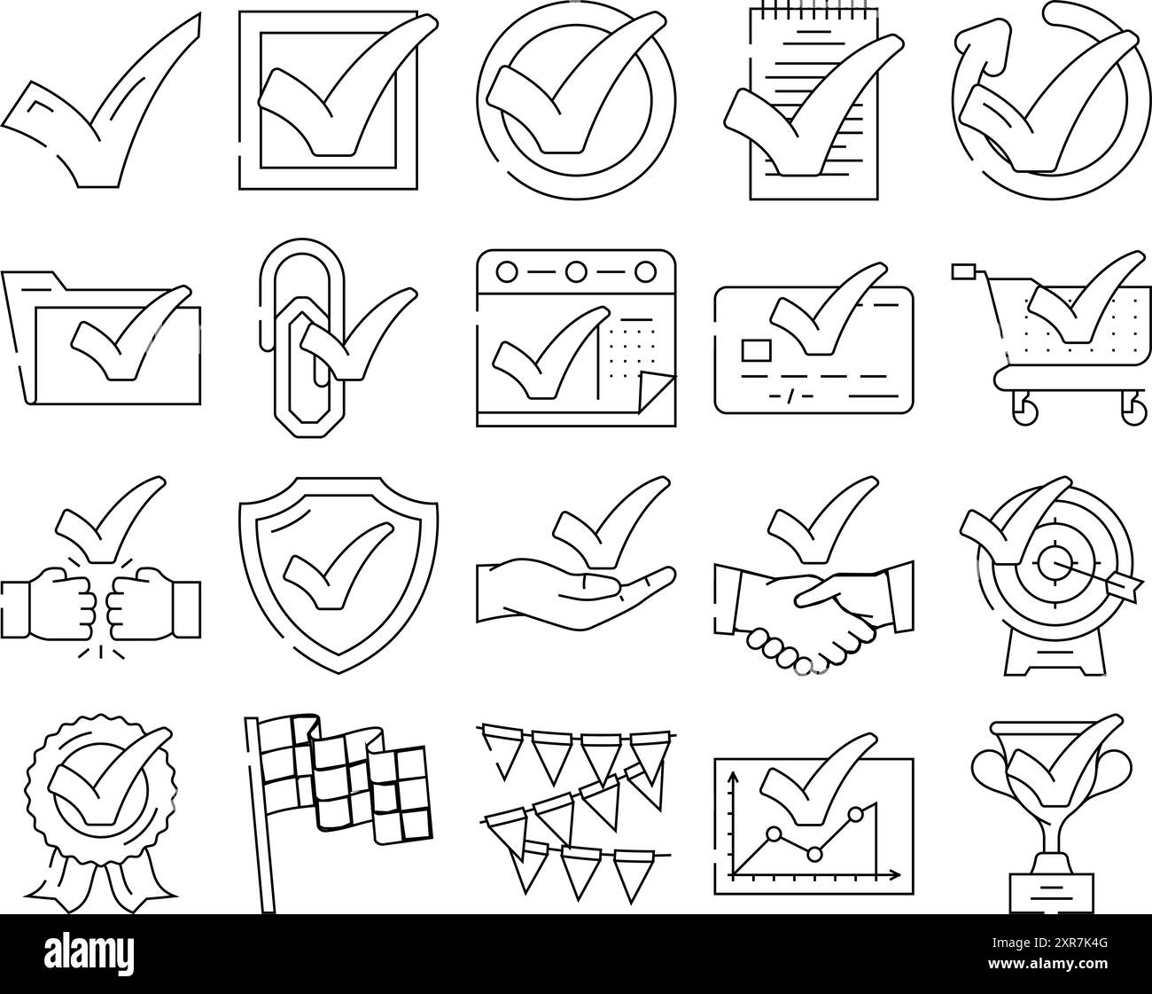 Cancel and correct icons Black and White Stock Photos & Images - Alamy