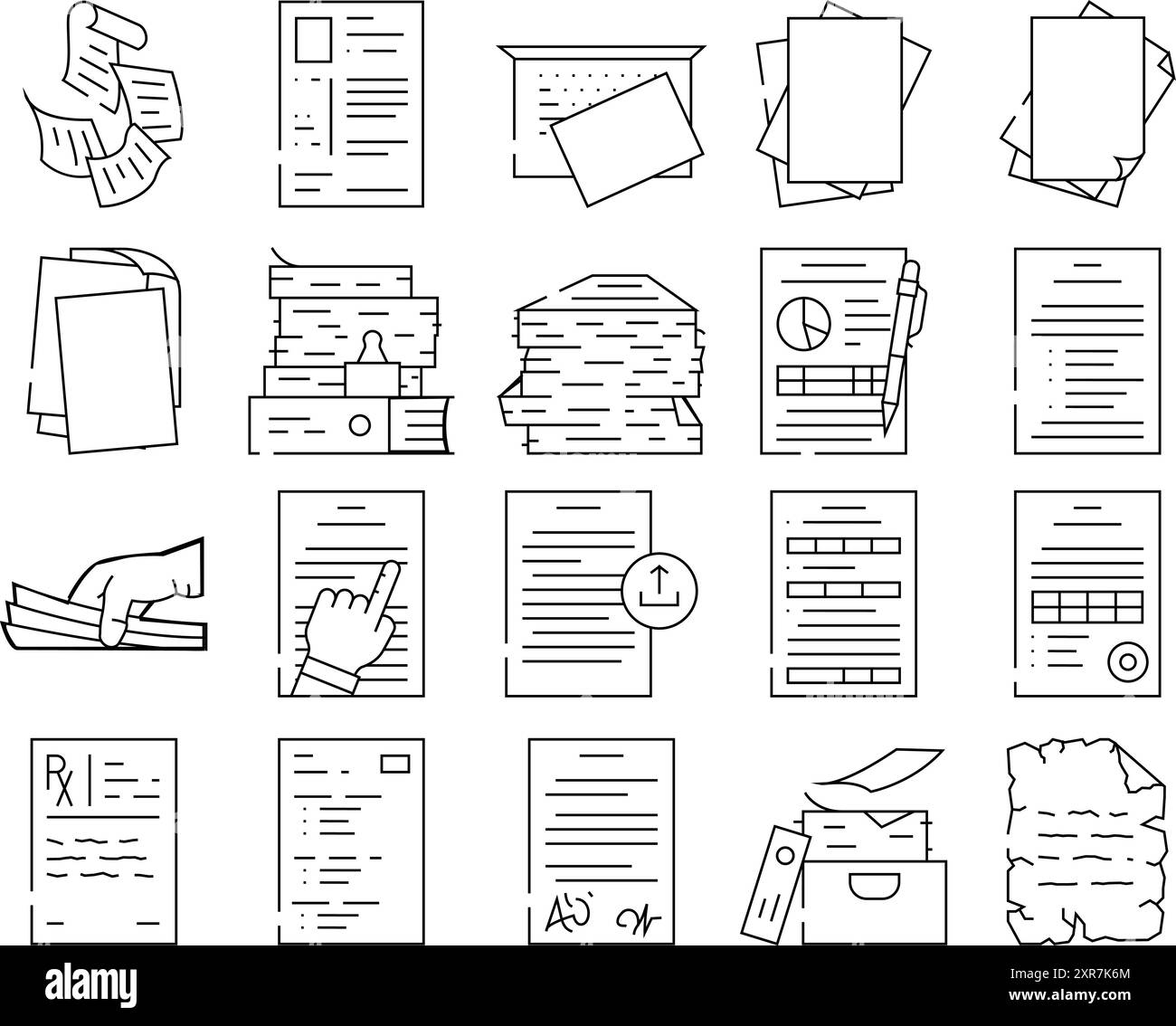 paper white torn empty icons set vector Stock Vector Image & Art - Alamy