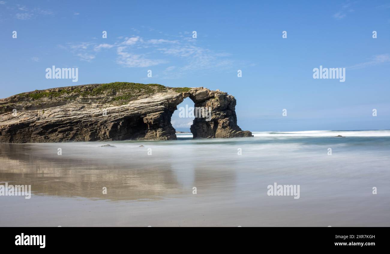 Playa las Catedrales - As Catedrais beach in Ribadeo, Galicia, Spain ...