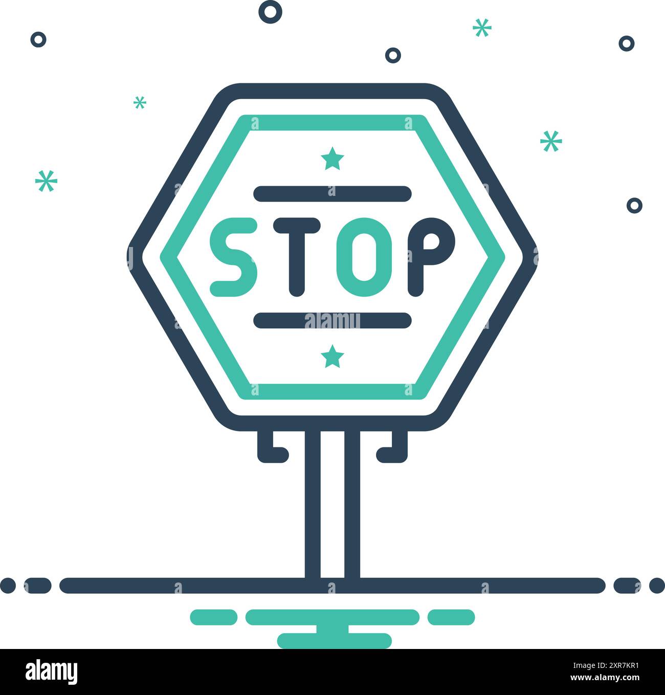 Icon for stop sign, stop Stock Vector Image & Art - Alamy