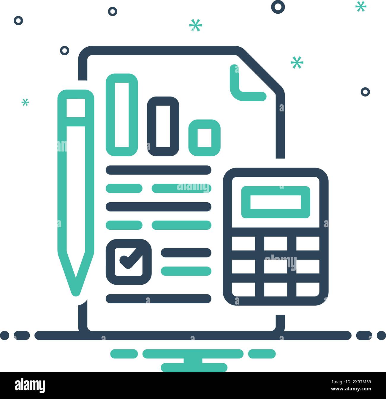 Accounting auditing icon Cut Out Stock Images & Pictures - Alamy