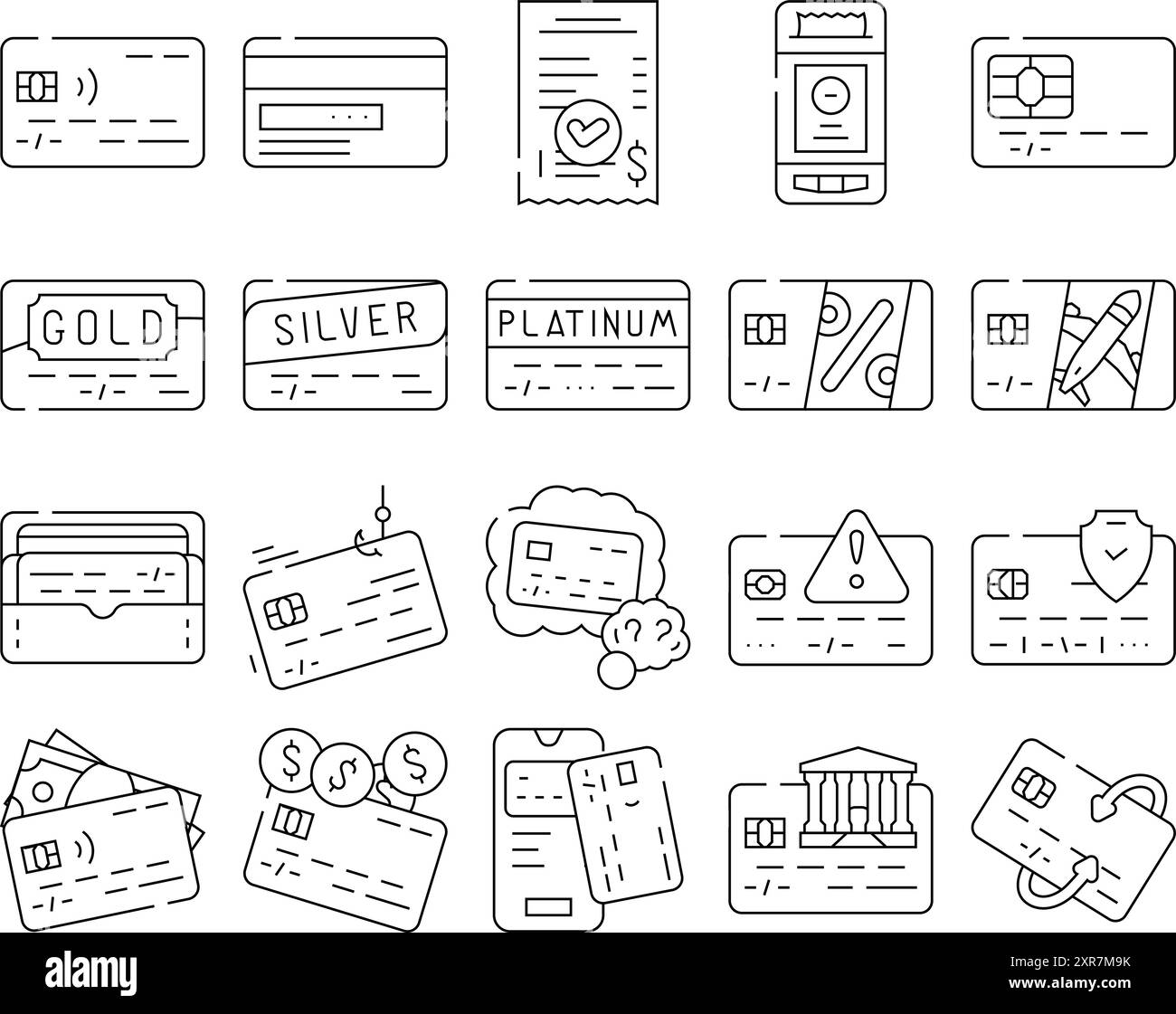 credit card bank payment icons set vector Stock Vector Image & Art - Alamy