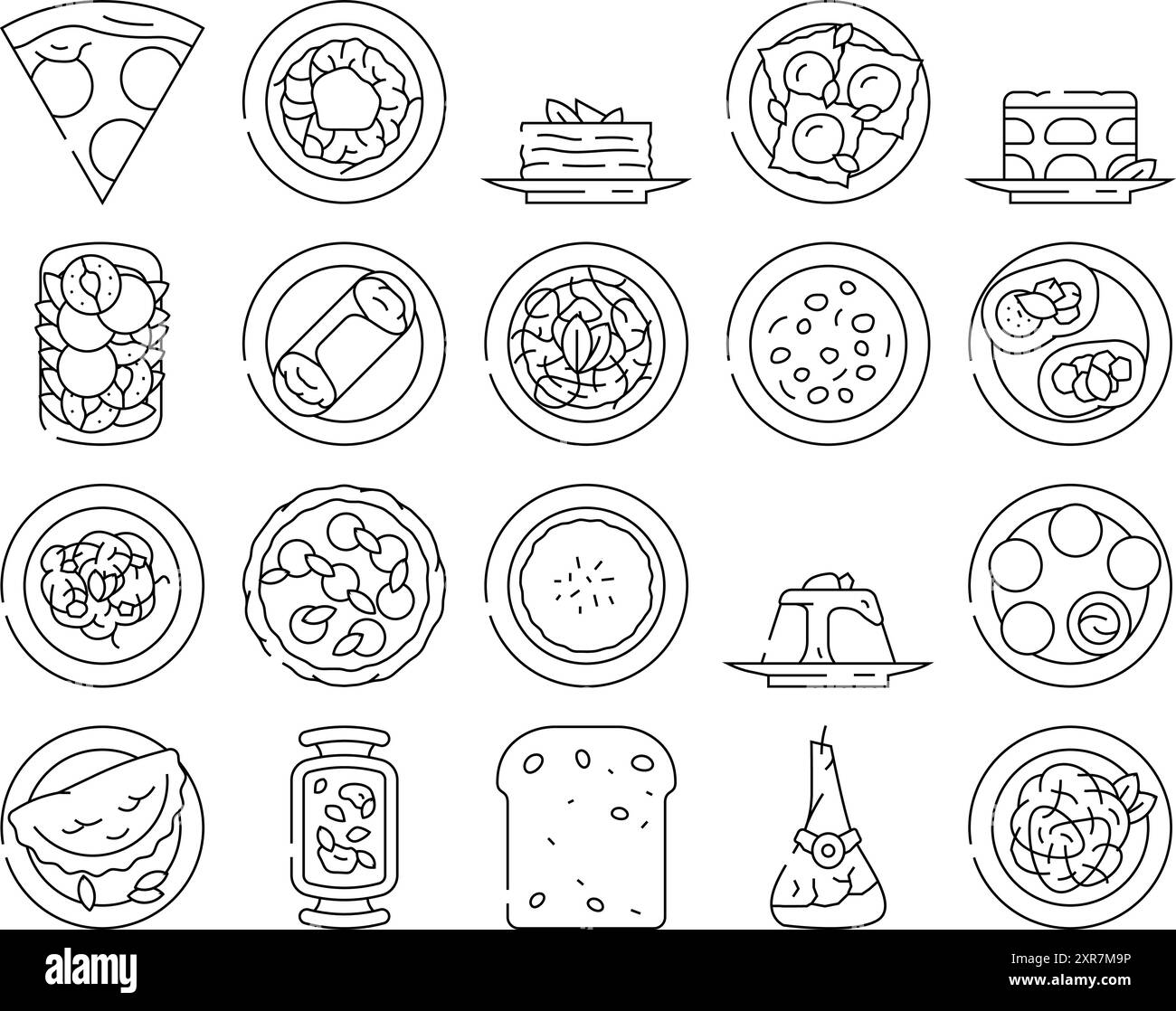 Italian salad mediterranean style Stock Vector Images - Alamy