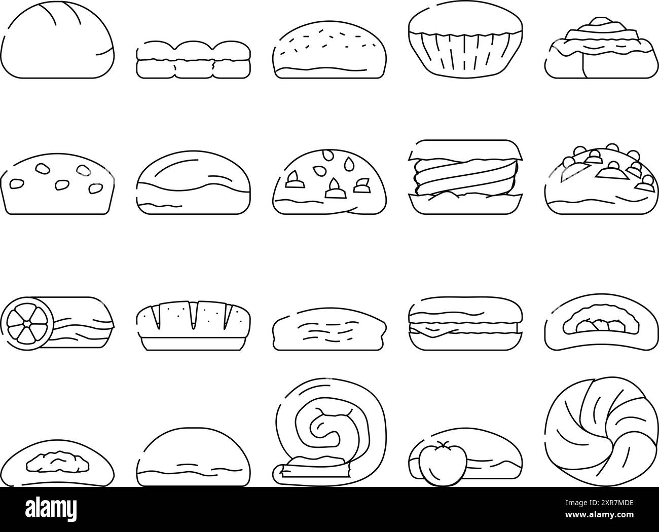 Brioche hamburger Stock Vector Images - Alamy