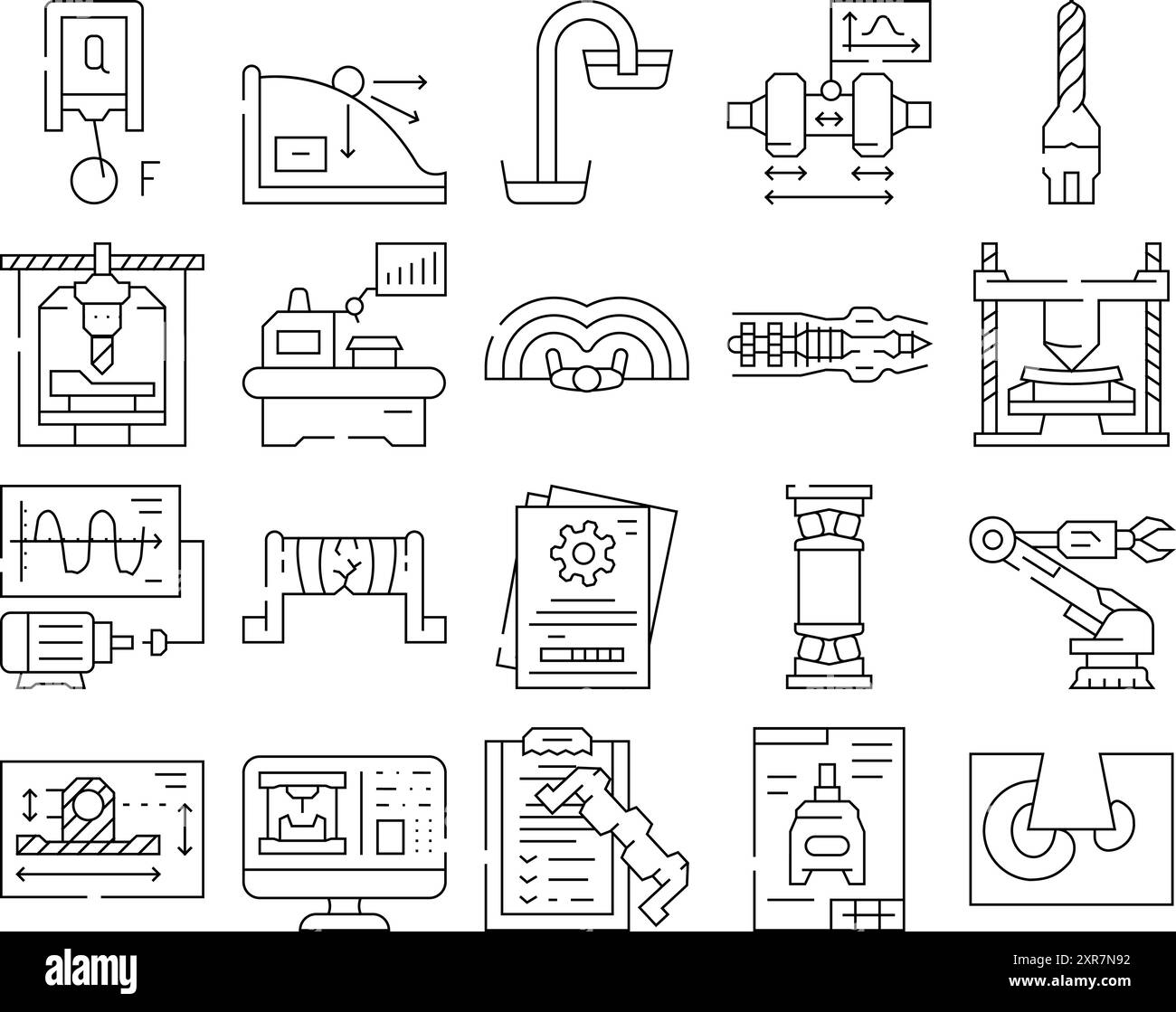 Young female engineer production factory Black and White Stock Photos ...