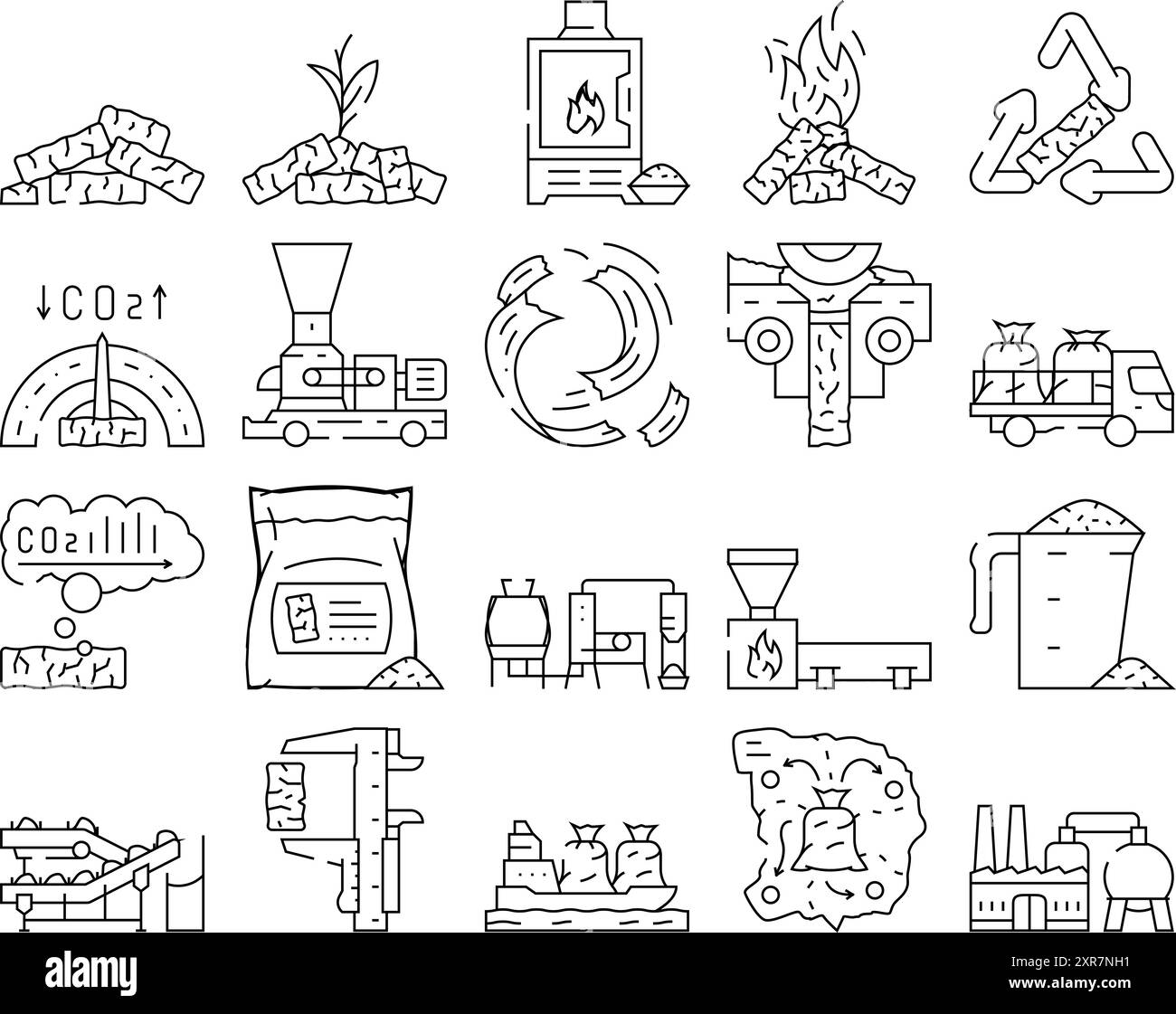 Wood pellets renewable energy source Cut Out Stock Images & Pictures ...