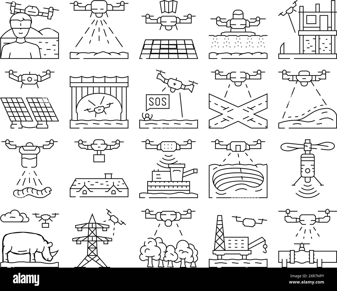 Communication screen farm Stock Vector Images - Alamy