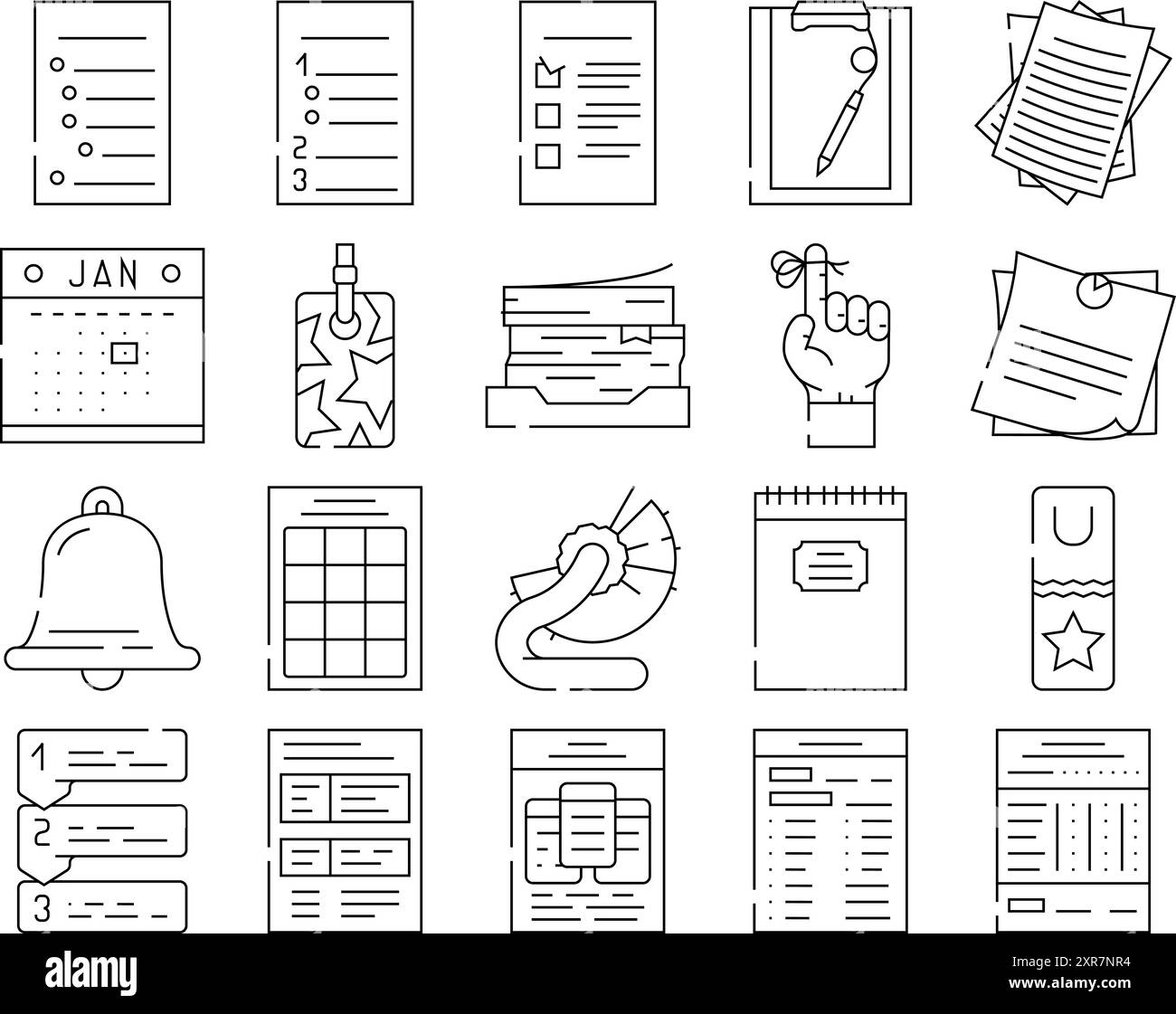 list checklist document check icons set vector Stock Vector Image & Art ...