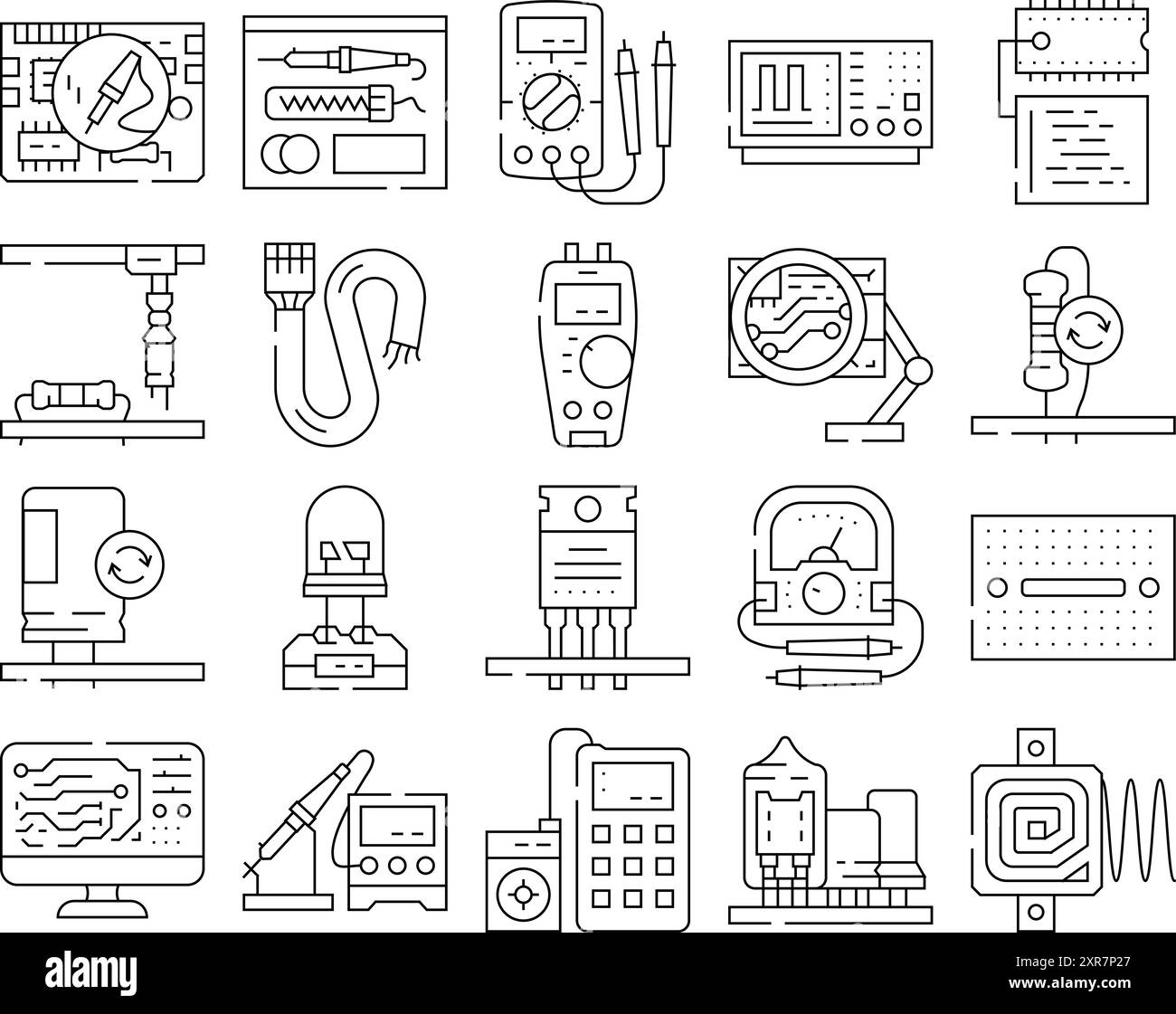 Electric circuit switch laboratory Stock Vector Images - Alamy