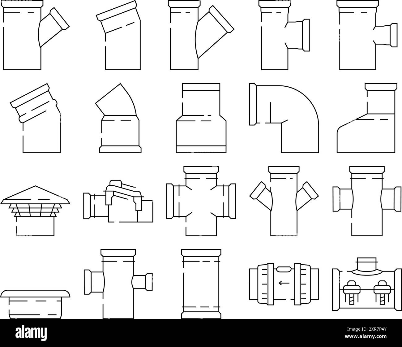 pipeline industry gas pipe icons set vector Stock Vector Image & Art ...