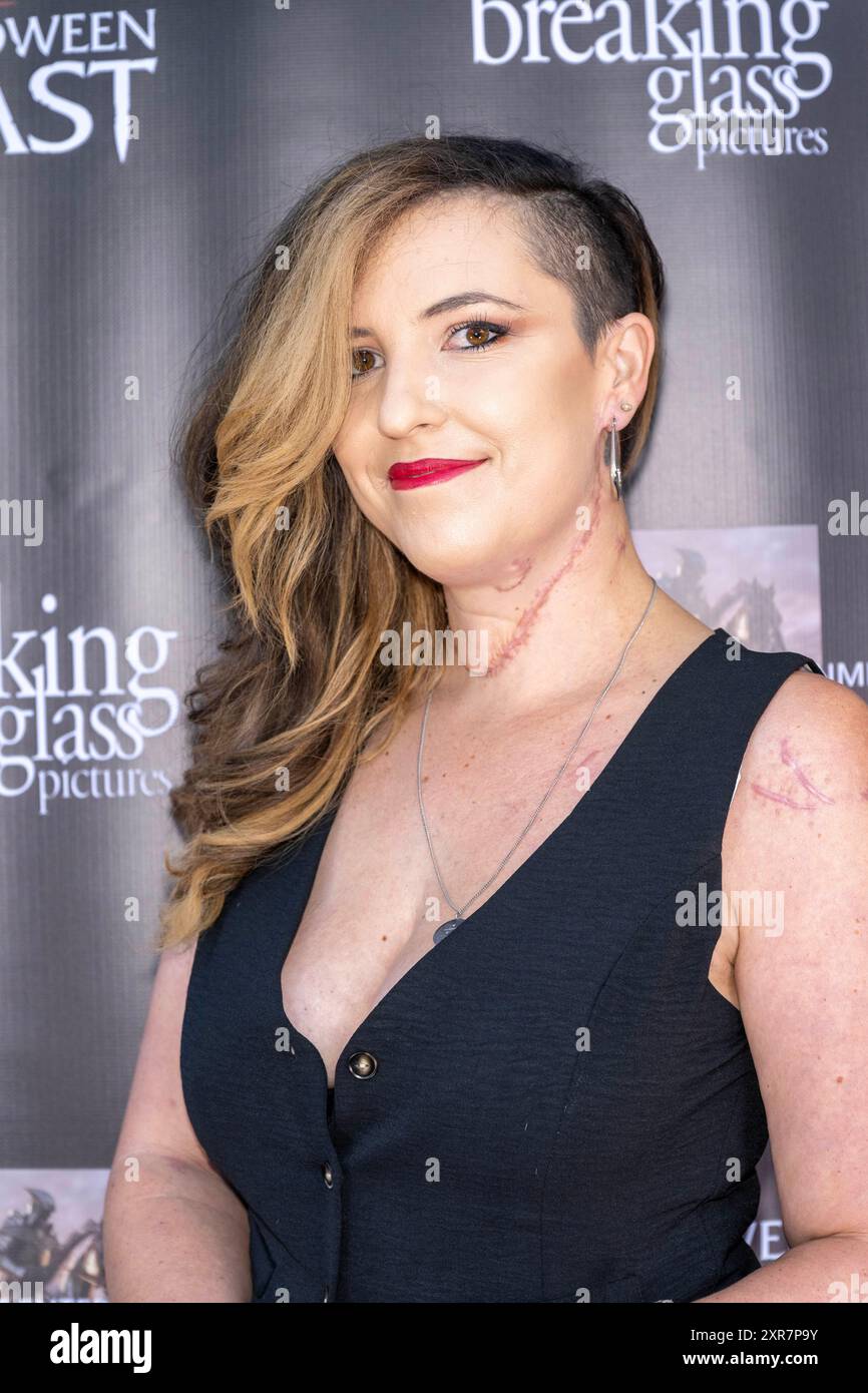 Los Angeles, USA. 08th Aug, 2024. Special makeup effects artist Allie ...